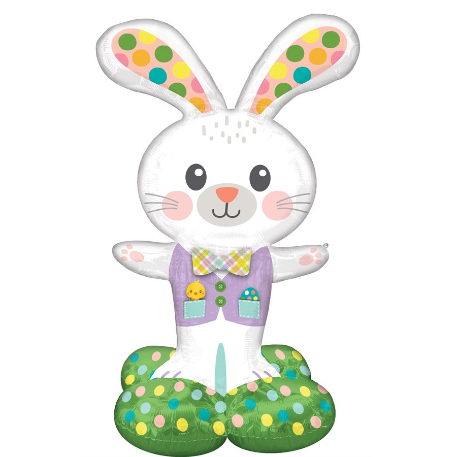 46'' M. SPOTTED EASTER BUNNY AIRLOONZ